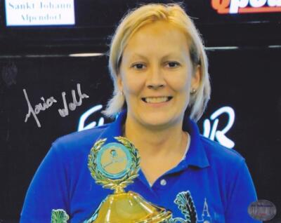 MONICA WEBB Signed 8X10 Color Photo Billards Champion ALA F10365 | eBay