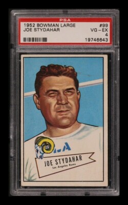 1952 Bowman Large Set Break # 99 Joe Stydahar PSA 4 VG-EX | eBay