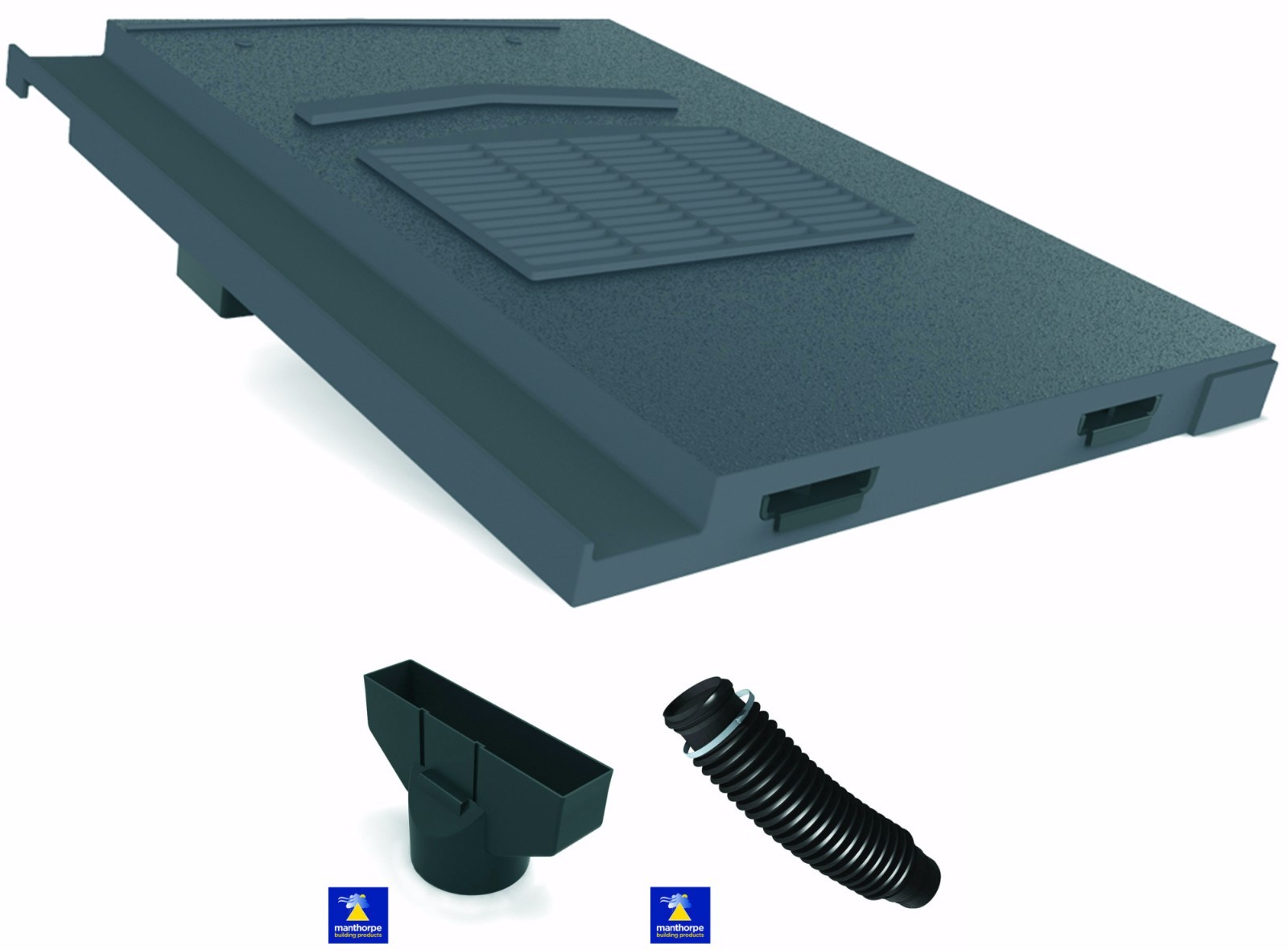 Grey Manthorpe GTV - NP Marley Modern - Mini Stonewold Roof Tile Vent ...