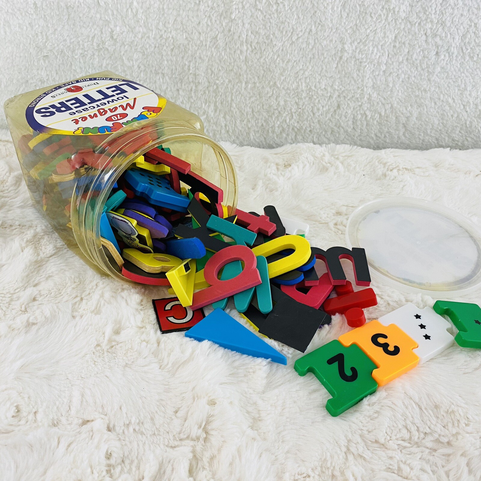 MAGNETS FOAM FUN LOWERCASE MAGNET LETTERS BOX/SET OF 70 MIXED LOT | eBay