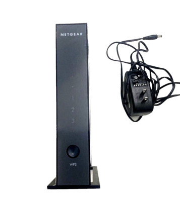 Netgear Wifi Router N300 4-Port Wireless WNR2000 V3 with Power Adapter ...