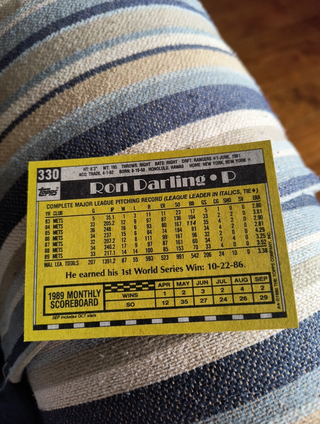 1990 Topps - #330 Ron Darling for sale online | eBay