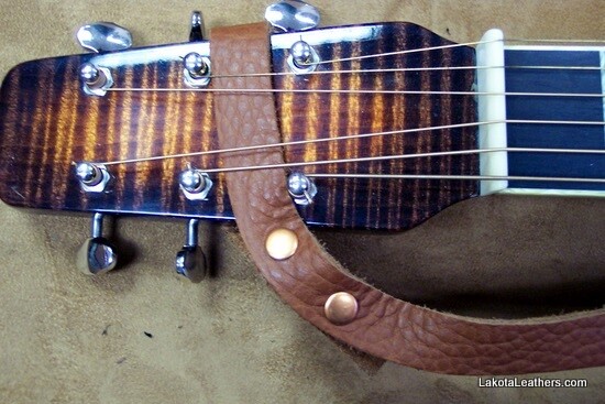 LAKOTA LEATHERS AMERICAN BISON Resonator Guitar Straps! Fits Dobro ...