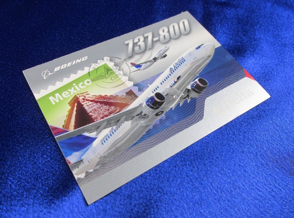 2004 Delta Airline Pilot Trading Card #16 Mexico Boeing 737-800 | eBay