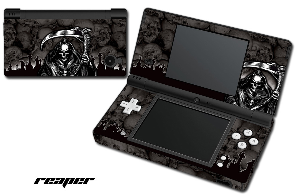 Skin Decal Wrap for Nintendo DSI Gaming Handheld Sticker REAPER BLACK ...