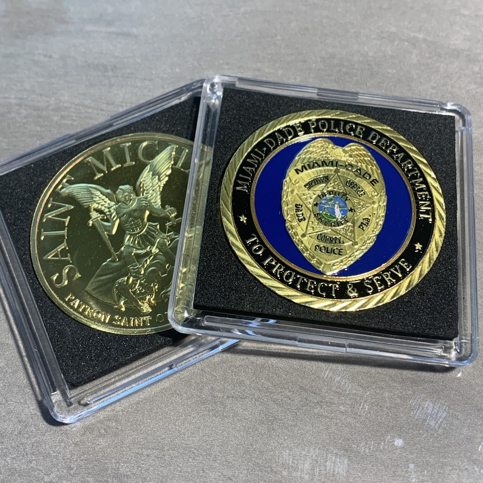 MIAMI-DADE FLORIDA POLICE DEPARTMENT Challenge Coin INCLUDES case New ...