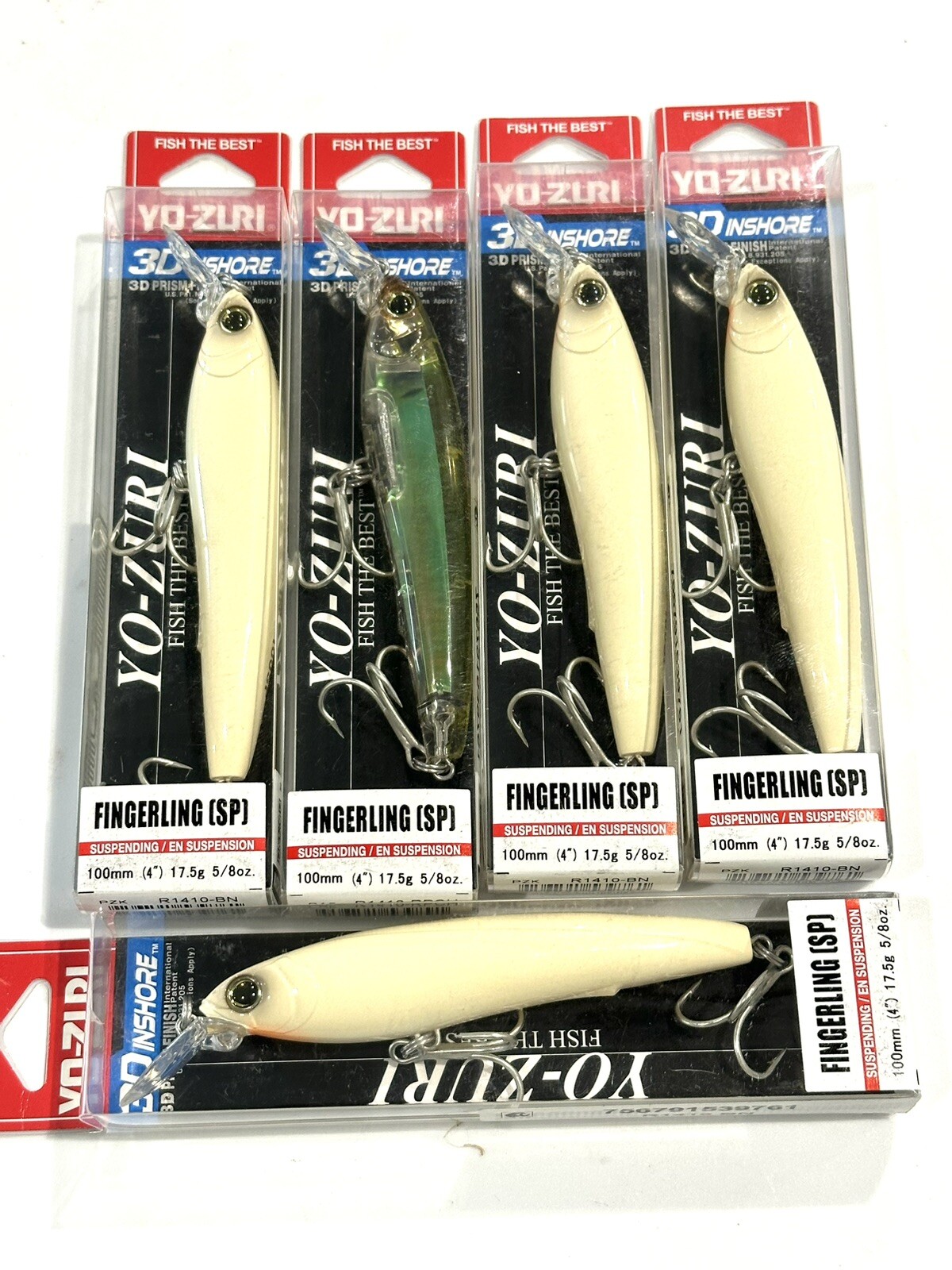 5 YO-ZURI 3D Inshore Lot of 5 Misc. Twitchbait Fingerling SP Floating ...