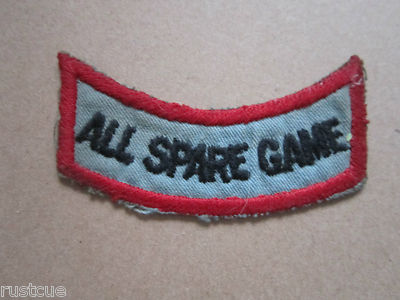 All Spare Game Woven Cloth Patch Badge | eBay UK