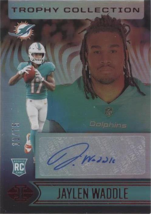 2021 Panini Illusions - Jaylen Waddle #66 Trophy Collection Red ...