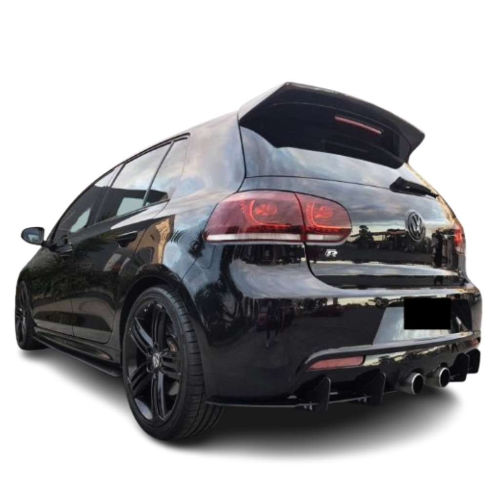 Rear Diffuser For Volkswagen Golf MK6 VI Type R (08-12) Apron Lip ...
