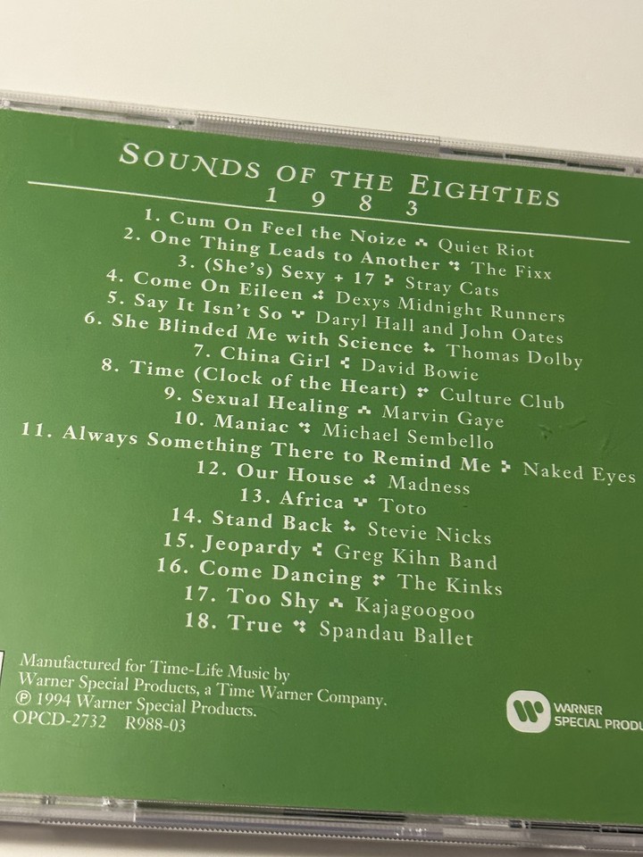 Sounds of the Eighties 1983 CD Time-Life Music Pop Rock New Wave ...