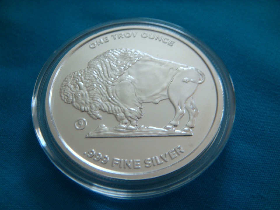 9FINE MINT 1 oz Silver Round - Native American/Buffalo - Mint Mark ...