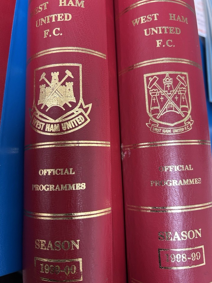 WEST HAM UTD OLD FASHION BINDERS | eBay UK