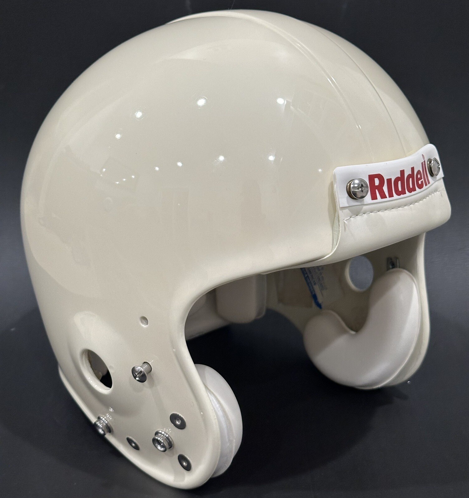 Tom Brady Riddell VSR4 XL Small Ear Hole Rare Off White Football Helmet ...