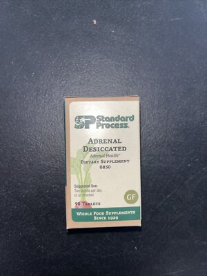 Standard Process Adrenal Desiccated Dietary Supplement 90 Tablets 0850 ...