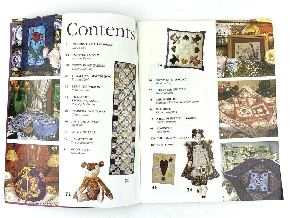 Patchwork & Stitching Magazine Lot of 2 Vol 2 #1&4 Quilt Patterns Quick ...