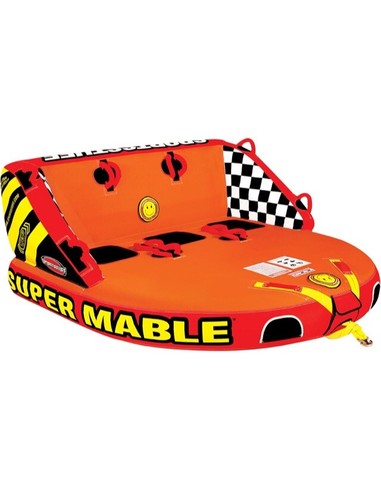 Sportsstuff Super Mable 53-2223Z 3Person Towable Boating Tube Tough ...