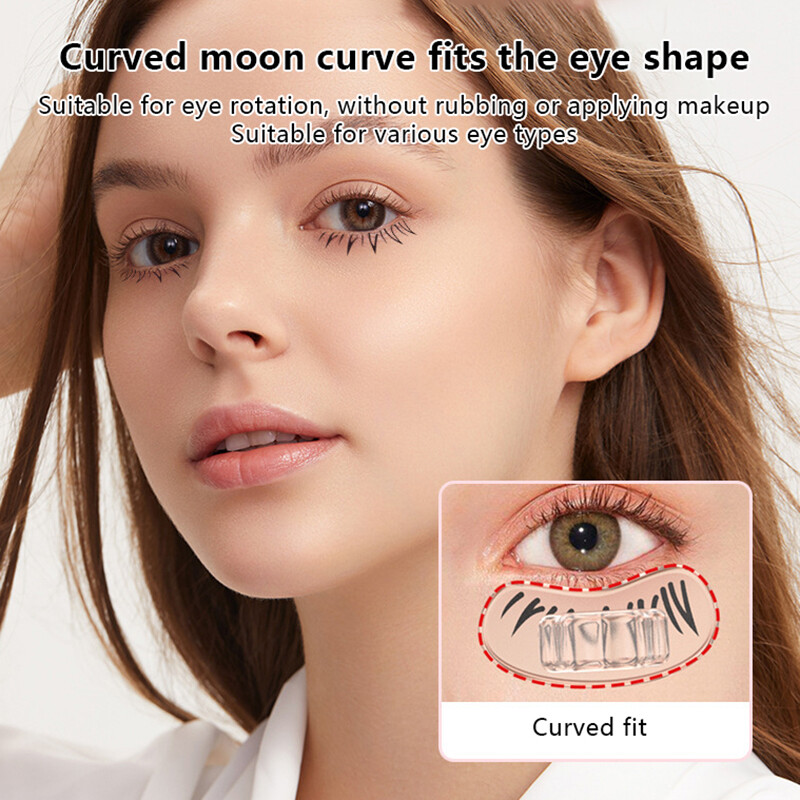 1Pairs Silicone Eyelash Stamps Diy Lower Lashes Extensions Beginner Eye ...