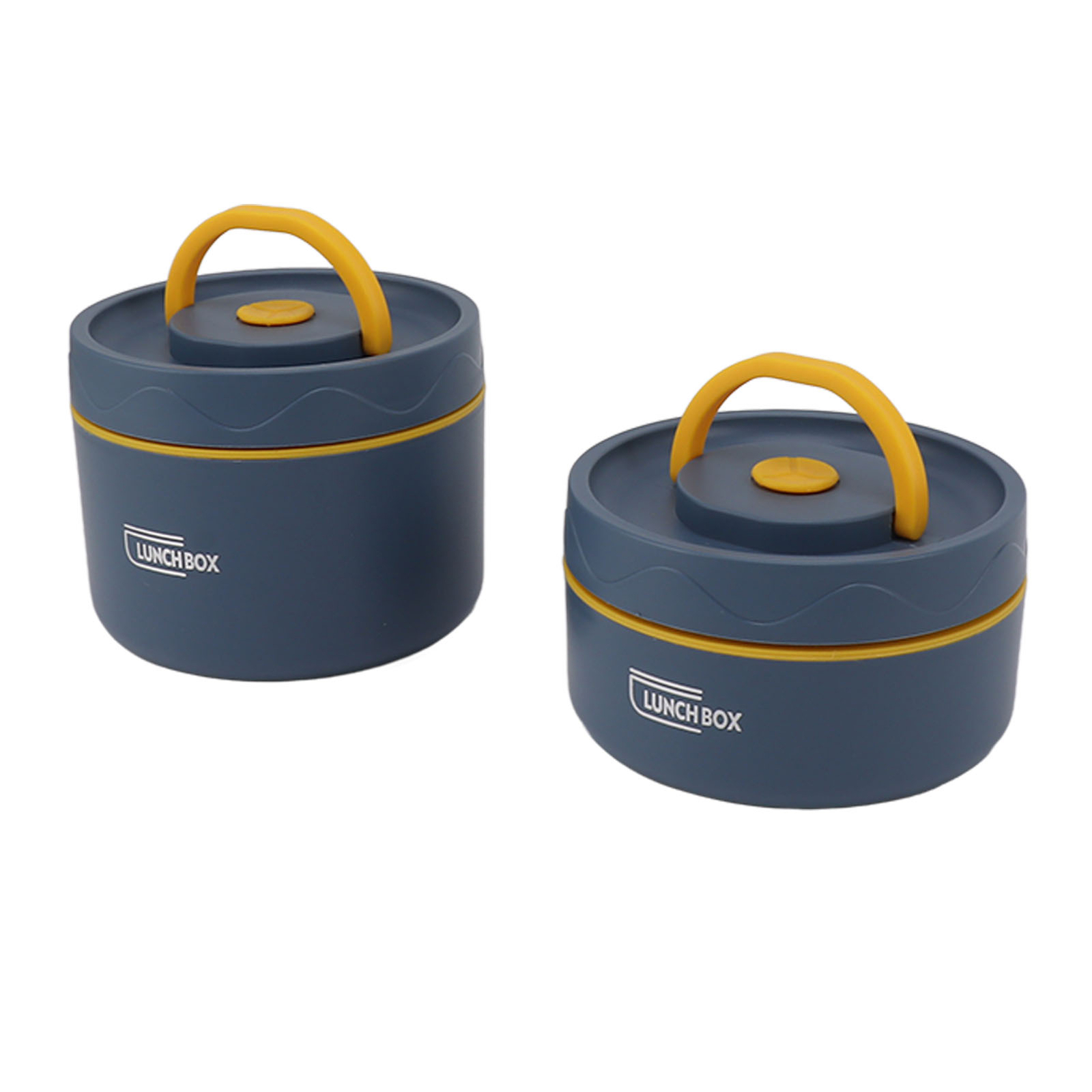 (11)Bento Box Recessed Handle Safe Leakage Proof Lunch Container Round ...