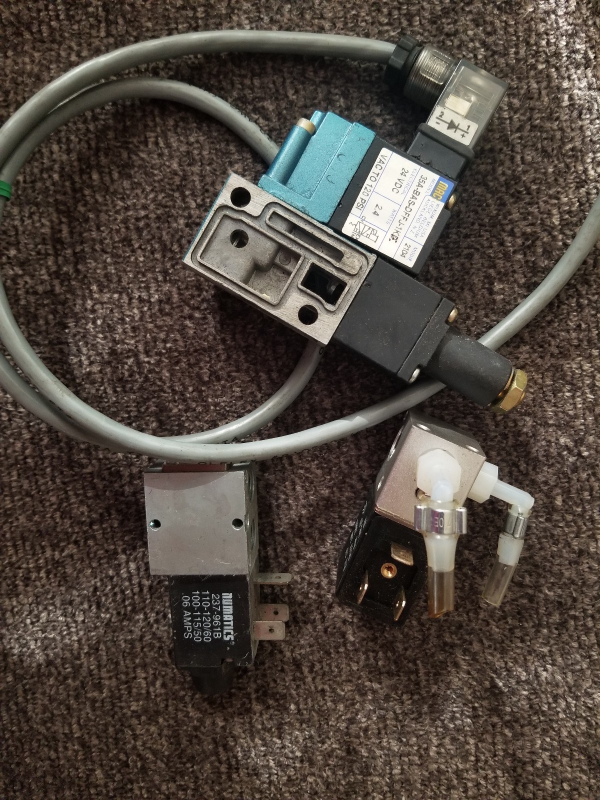 Numatics 237-961B and MAC 35A-BAS-DFFJ-1KD SOLENOID VALVE and EVI 7/9 ...