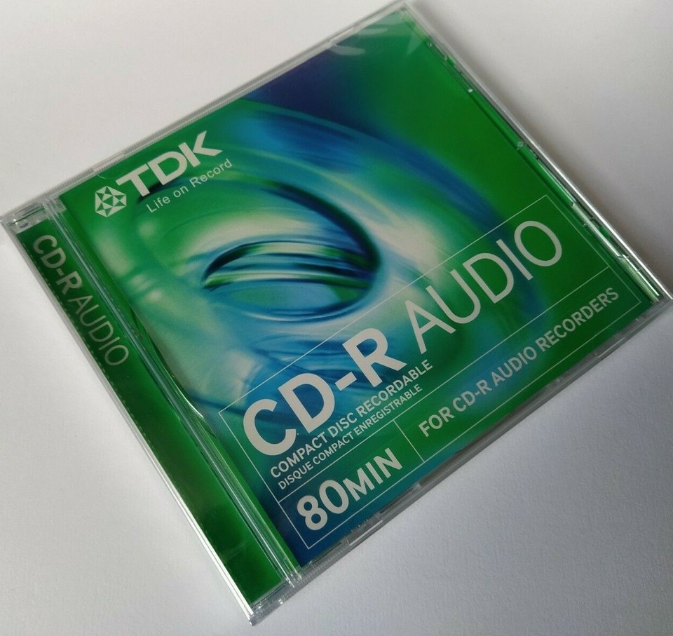 TDK CD-R80 CD-RX80JCA Audio Music Recordable Blank CDR 80 Mins - NEW ...
