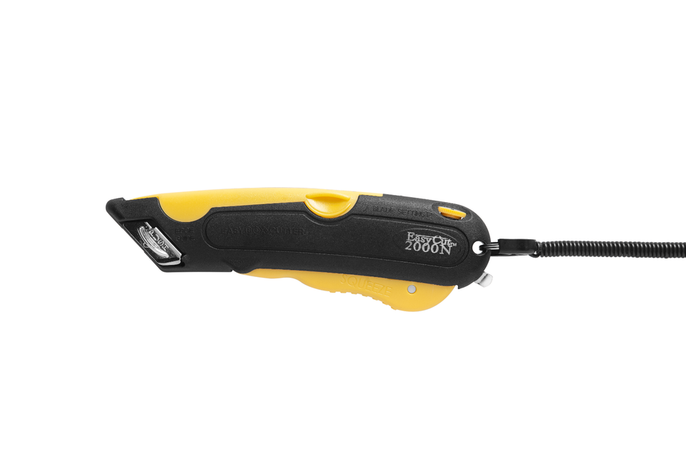 Easy Cut Safety Box Cutter Knife Easycut tool for work cutting Yellow ...
