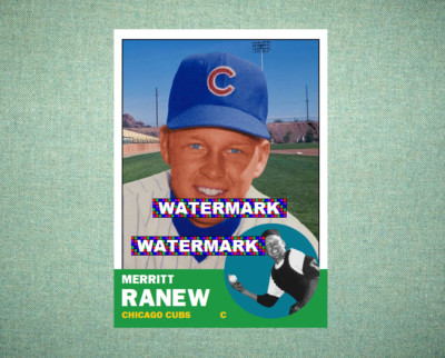 Merritt Ranew Chicago Cubs 1963 Style Custom Baseball Art Card | eBay