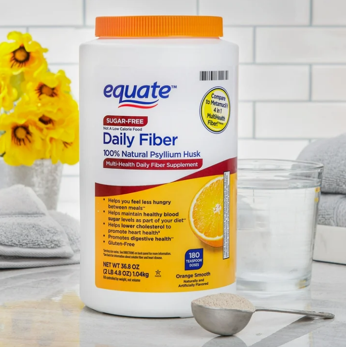 2 PACK Equate Sugar-Free Daily Fiber Powder, Orange Smooth, 36.8 oz | eBay