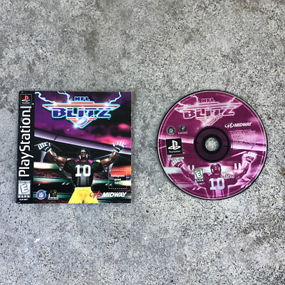 NFL Blitz (Sony PlayStation 1, 1998) Manual and Disc Only Midway ...
