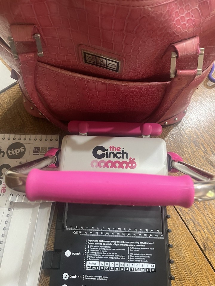 We R Memory Keepers The Cinch Book Binding Machine Pink And Bag 2049 | eBay