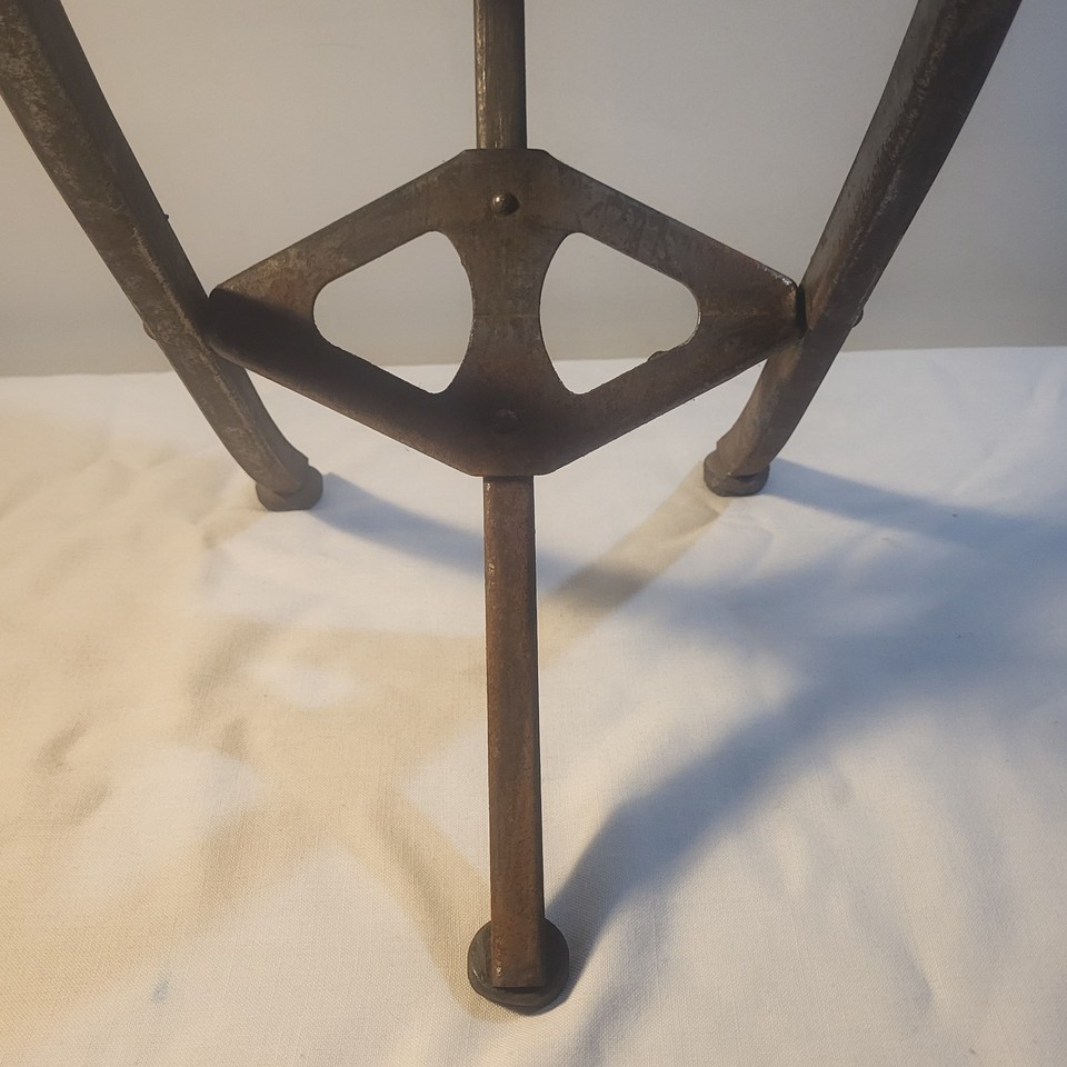 Antique 1920's-1930's Rare Metal 3-Leg Folding Chair Heavy Duty | eBay