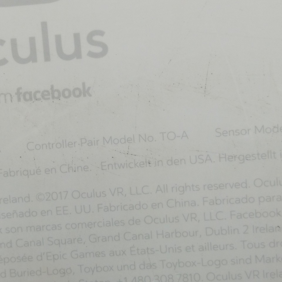 Oculus Rift CV1 PC VR Headset with Cable, Controllers, and 2 Sensors model to-a | eBay UK