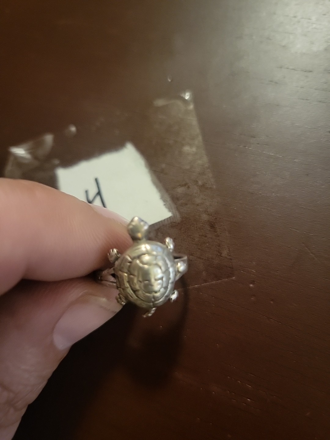 Signed SE 925 Figural Turtle Poison Pill Ring Size 7 Good Luck ...