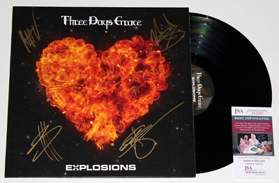 THREE DAYS GRACE SIGNED EXPLOSIONS LP VINYL RECORD ALBUM AUTOGRAPHED ...