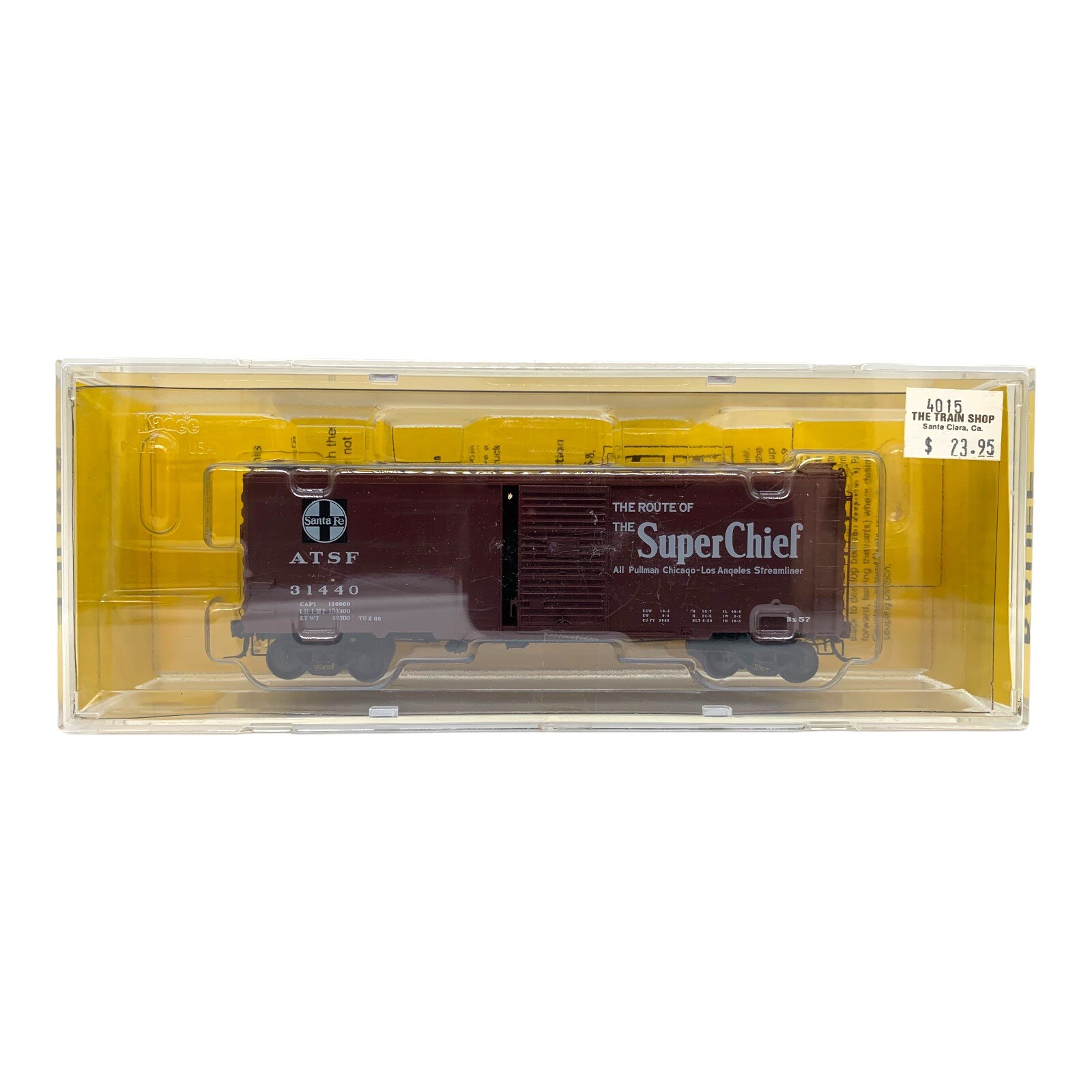 Kadee HO Scale ATSF Super Chief Road #31440 40’ PS-1 Boxcar 6' Door ...