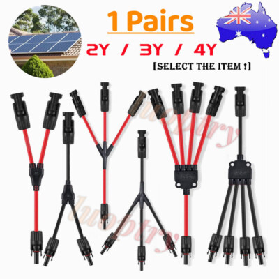Solar Panel Y Branch Parallel Connectors Adapter Cable Wire Connection ...