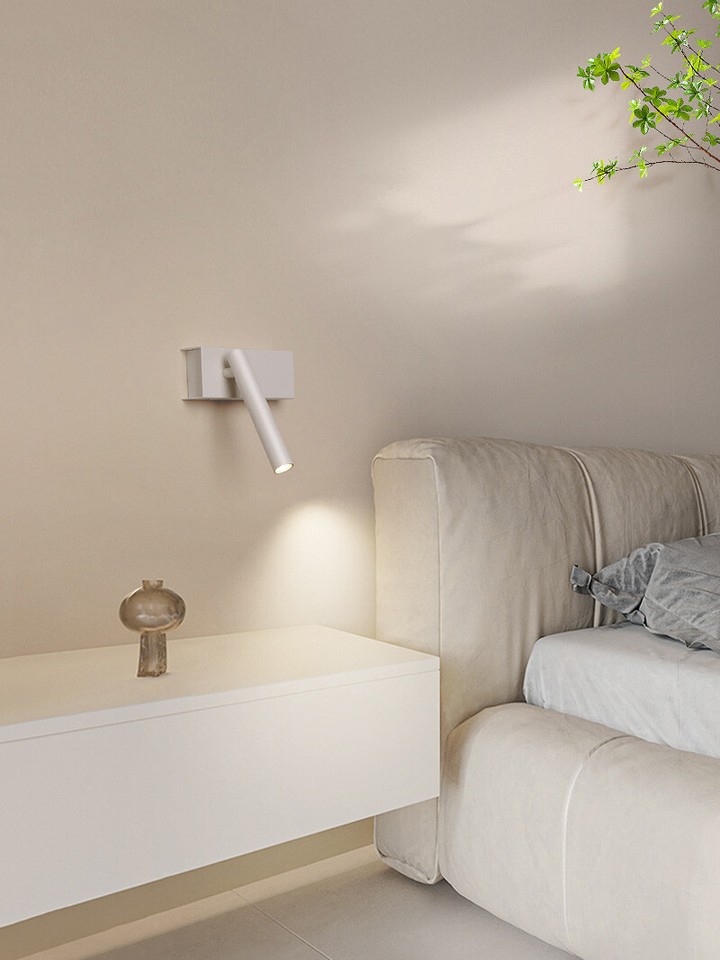 3W LED Bedside Light Fixture Swivel Reading Wall Mounted Lamp Switch ...