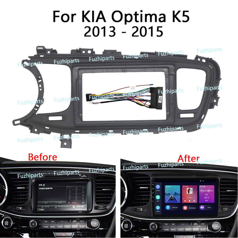 9'' Car Radio Stereo Dash Frame Fascia Panel w/Harness for KIA Optima ...