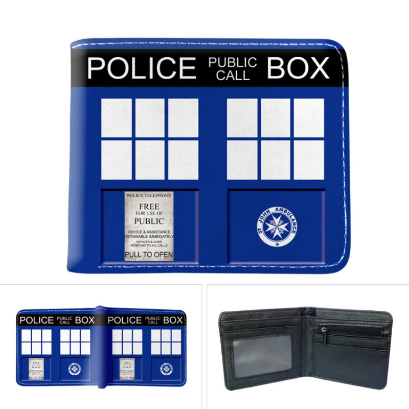 Tardis Novelty Printed Wallet. Doctor Who Police Box Time Machine FREE ...
