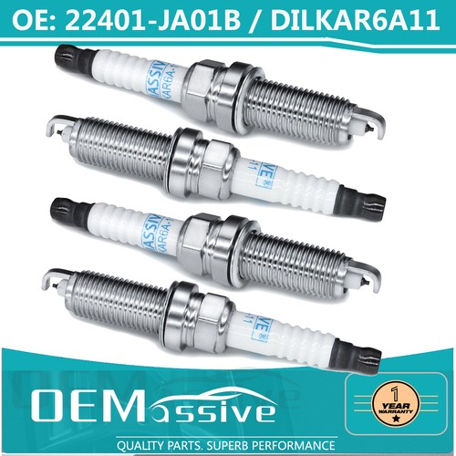 4 Iridium Spark Plug 22401-JA01B For 07-17 Nissan Versa Altima Rogue ...