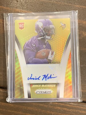 Jerick McKinnon 2014 Prizm Rookie Gold Autograph /75- Chiefs | eBay