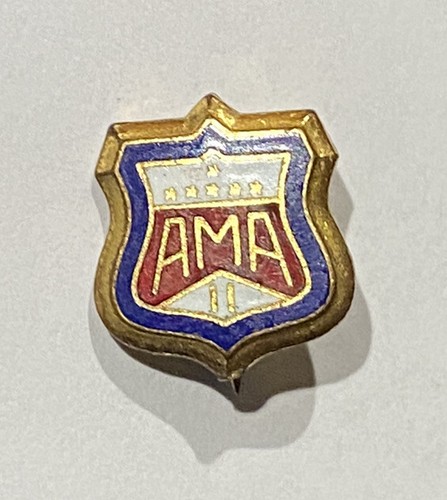 Vintage AMA 11 Year Member Motorcycle Club Lapel Hat Pin Pinback Button ...