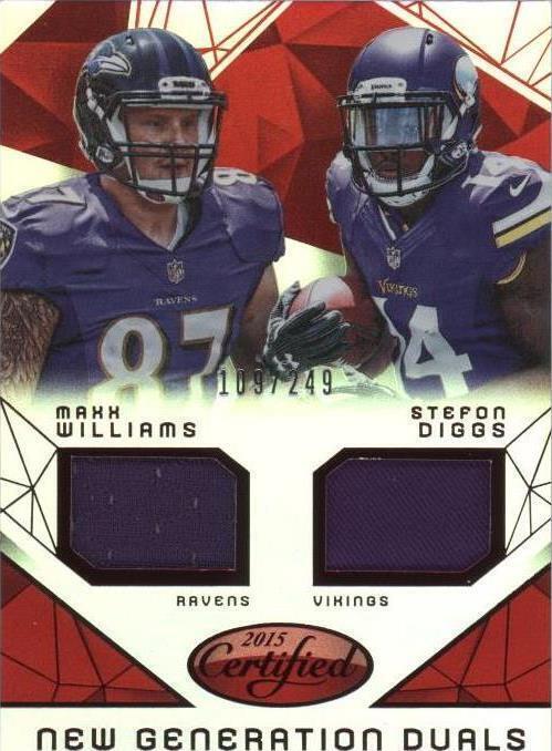 2015 Panini Certified - New Generation Dual Jerseys Stefon Diggs, Maxx ...