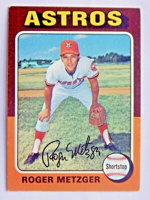 Roger Metzger #541 Topps 1975 Baseball Card (Houston Astros) VG | eBay