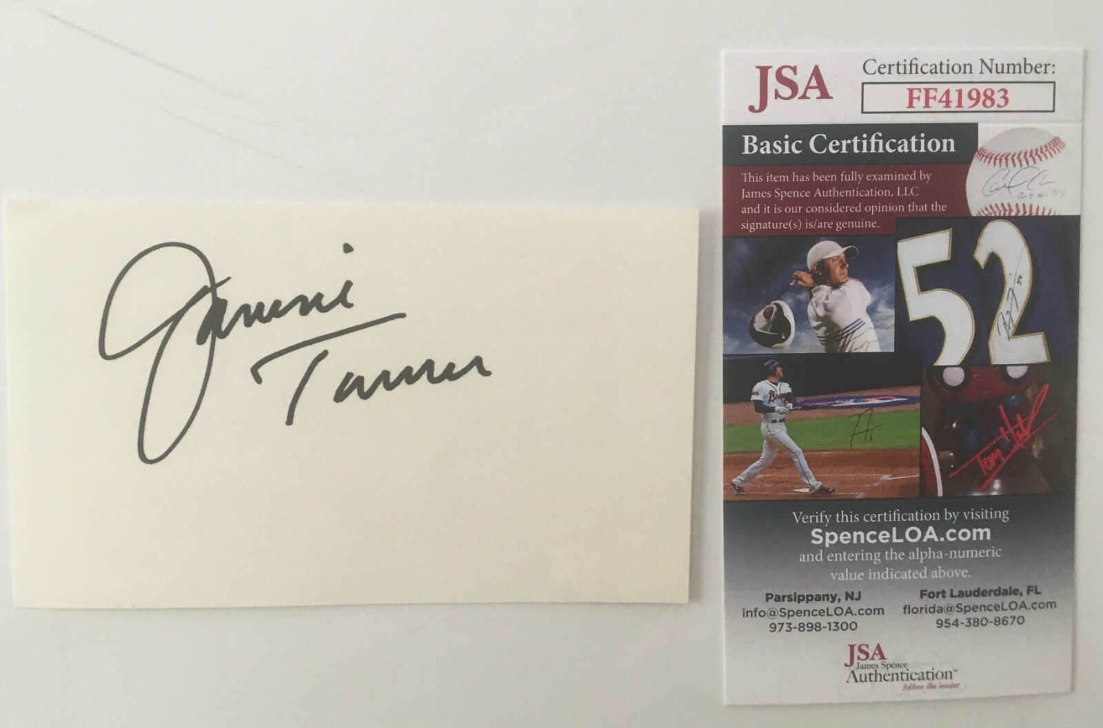 Janine Turner Signed Autographed 3x5 Card JSA Certified Actor | eBay