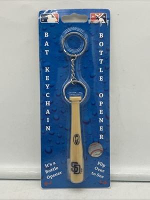 San Diego Padres Mini Baseball Bat Keychain Key Ring W/Bottle Opener ...