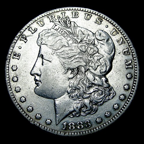 1883-S Morgan Dollar Silver ---- Nice Details Scratched Coin ---- #638I ...