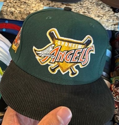 Anaheim Angels W/40th Season Patch New Era 5950 Green/Blk Corduroy ...