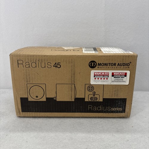 Monitor Audio Radius 45 R45HD-BLK Bookshelf Speaker High Gloss Black ...