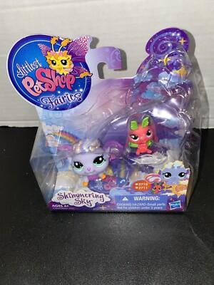 LPS Littlest Pet Shop Shimmering Sky Fairy Morning Haze 2710 Luna Moth ...